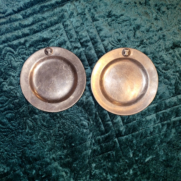 Vintage | Dining | 2 Vintage Rwp Pewter Plates With Liberty Bell Crest ...